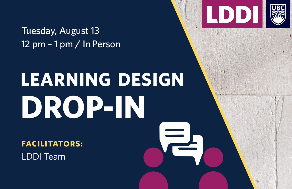 Learning Design Drop-In - Learning Design & Digital Innovation